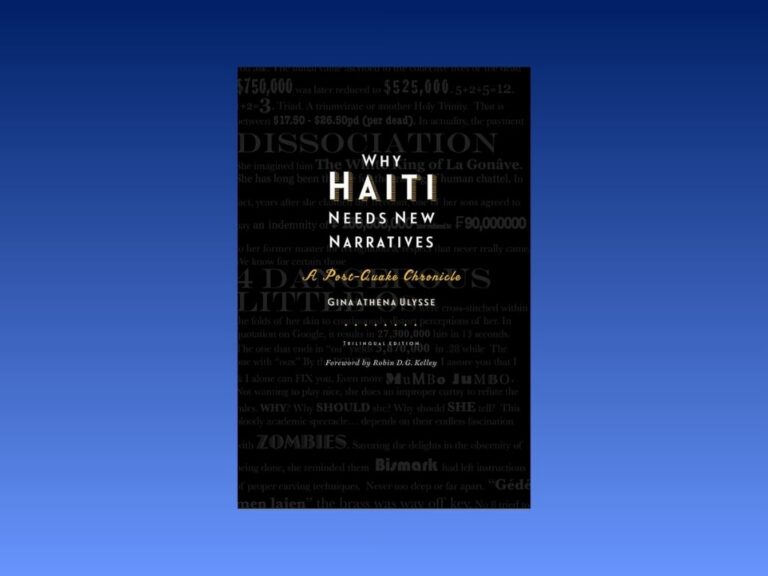 Book Review: Why Haiti Needs New Narratives - A Post-Quake Chronicle ...